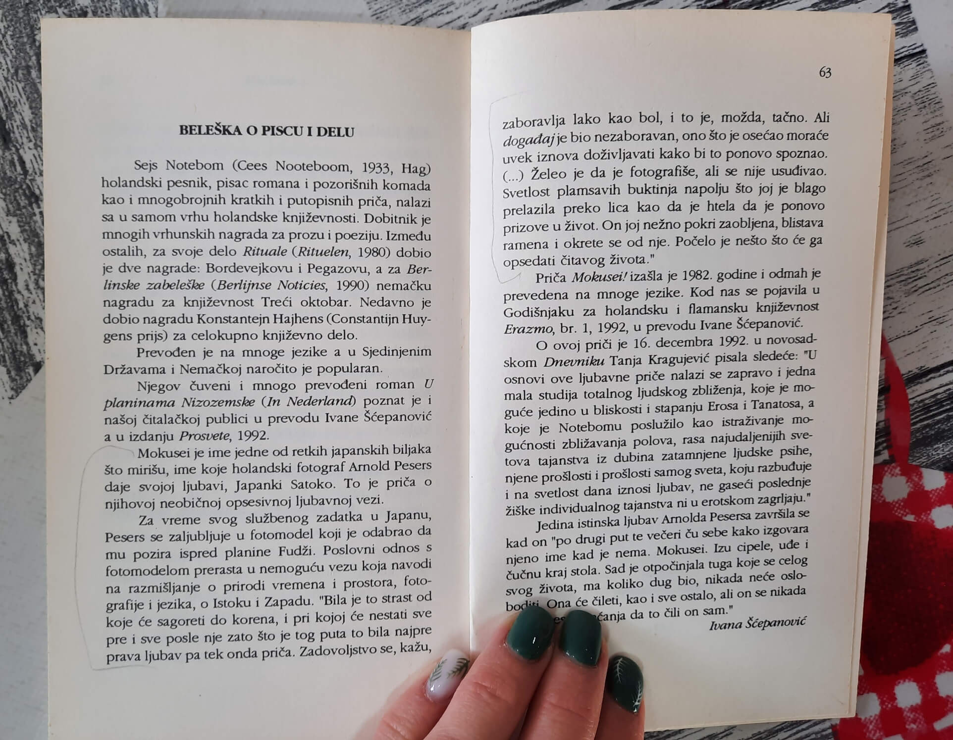 Mokusei – Sejs Notebom – Knjižara Demago