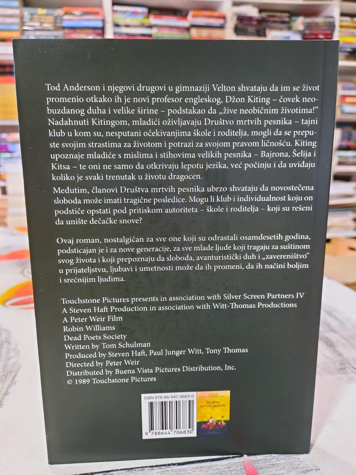 Društvo mrtvih pesnika – Robin Vilijams – Knjižara Demago